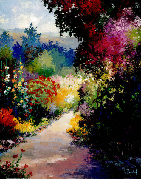 Canvas or Paper Print of Spring Pathway No.1 – allaboutartaustralia